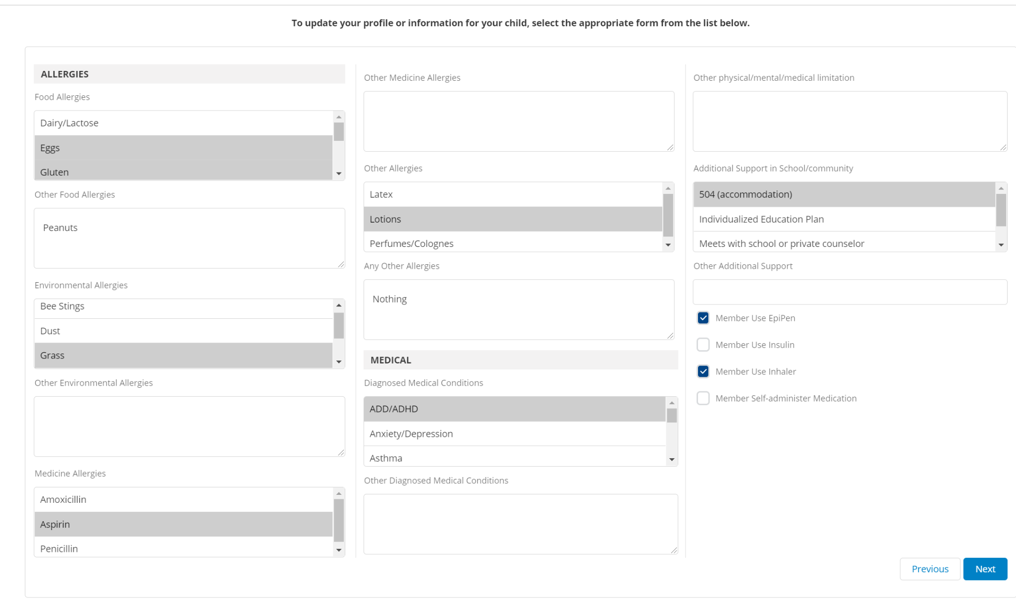 Memberships QRG - Parent/Guardian: Membership Custom Question Forms ...