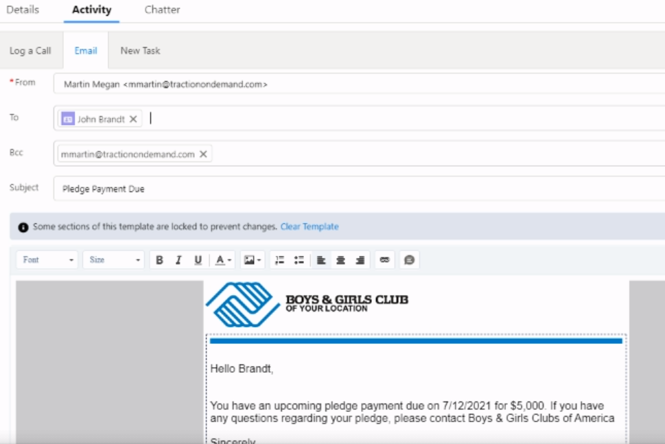 Donation Management QRG - Pledge Payment Reminders