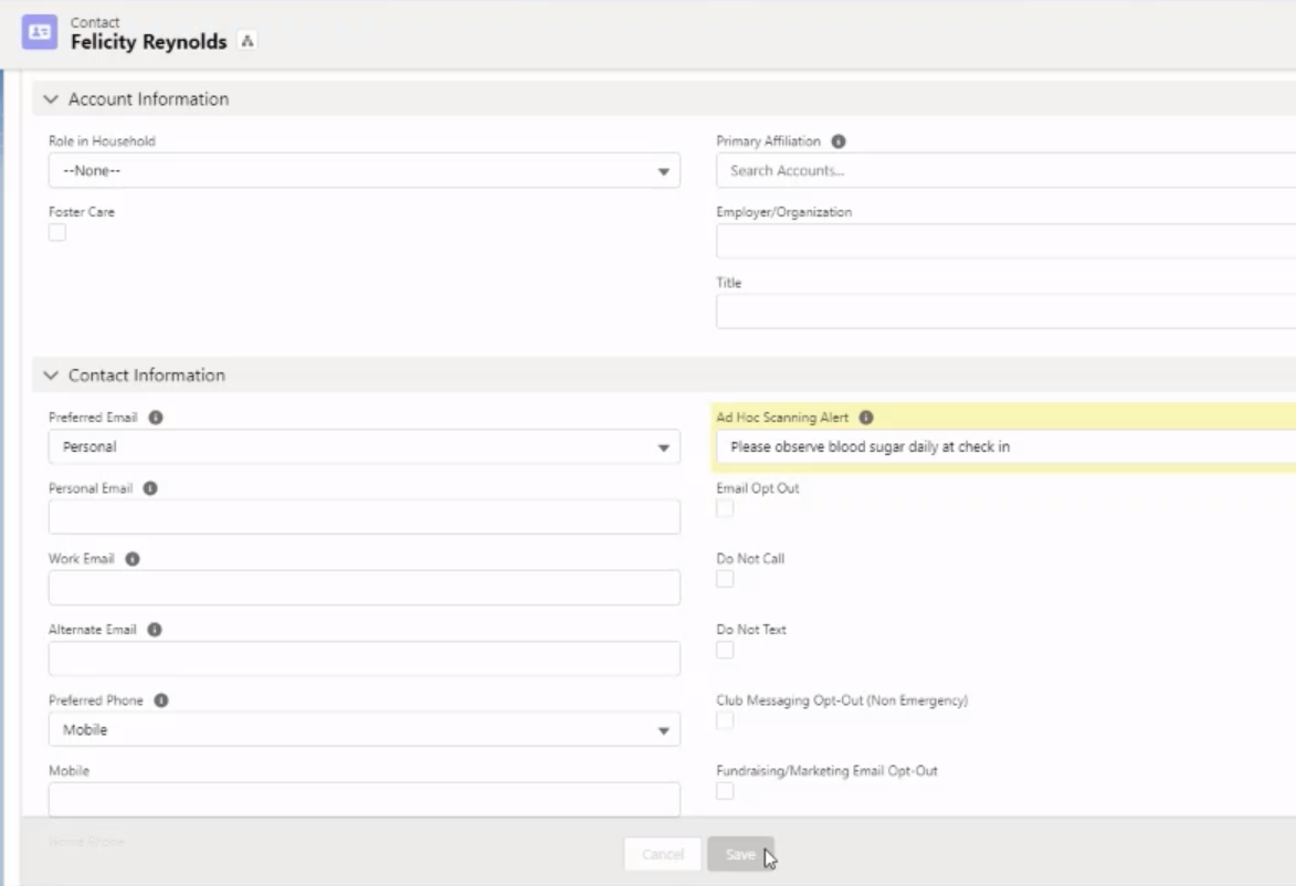 Membership Management QRG: Creating Member Alerts