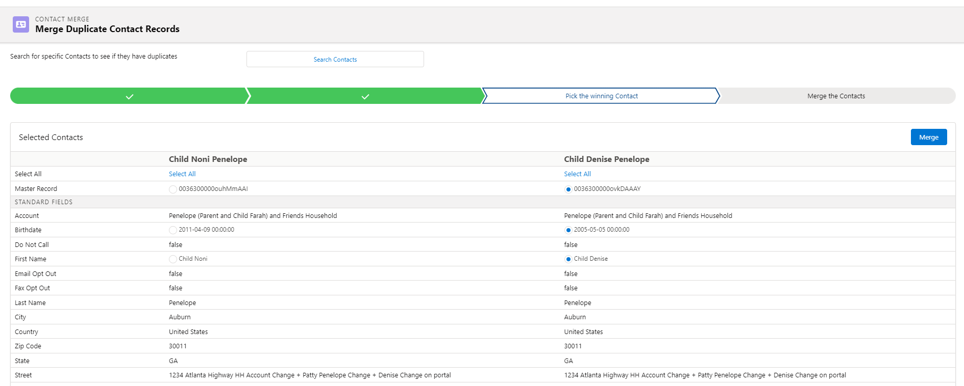 Duplicate Management QRG: BGC Staff: Merging Duplicate Contact Records