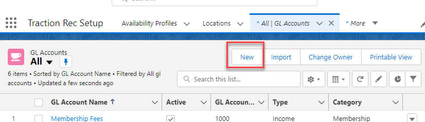 Add a GL Account for a Member Management Product