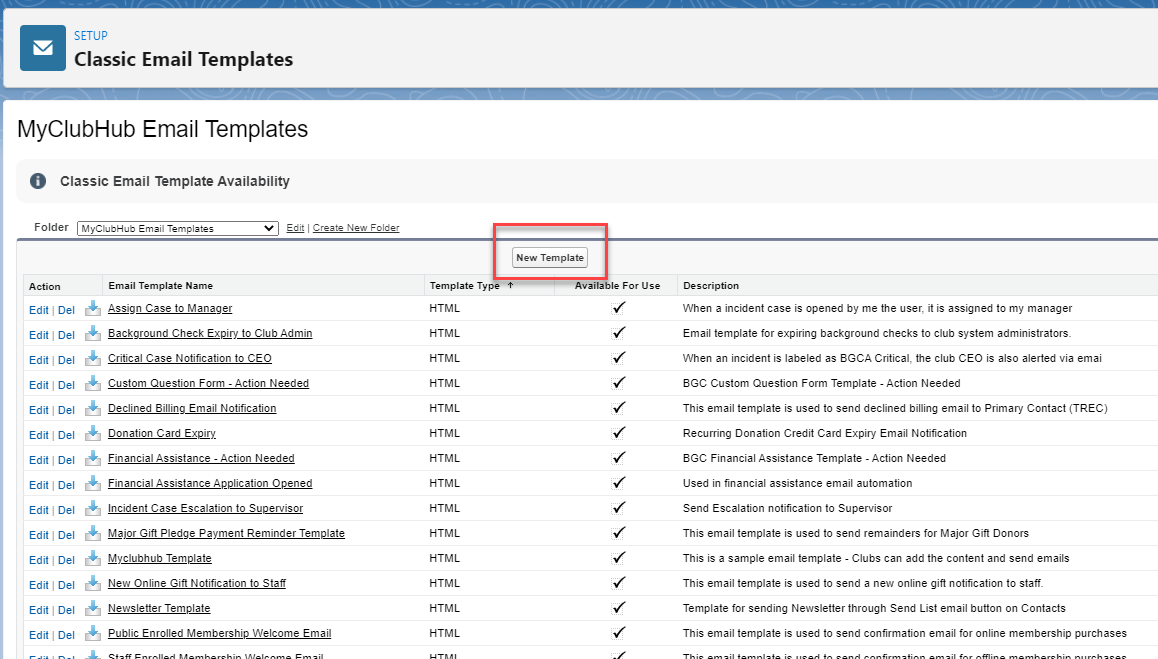 How to create an email template