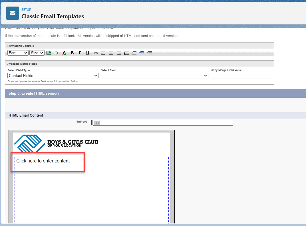 How to create an email template