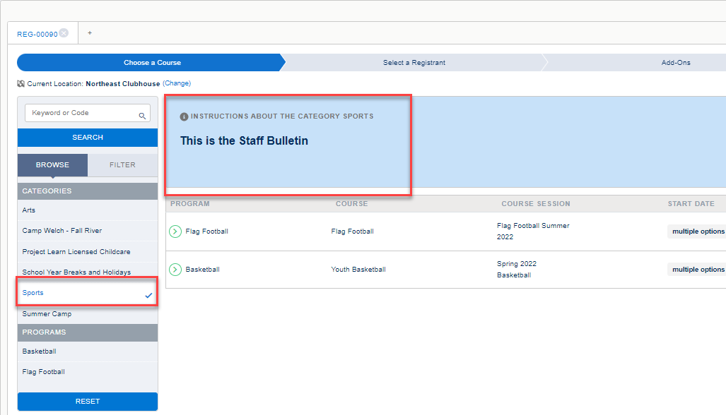 How to build a registered program: Part I – Session, Program Category ...