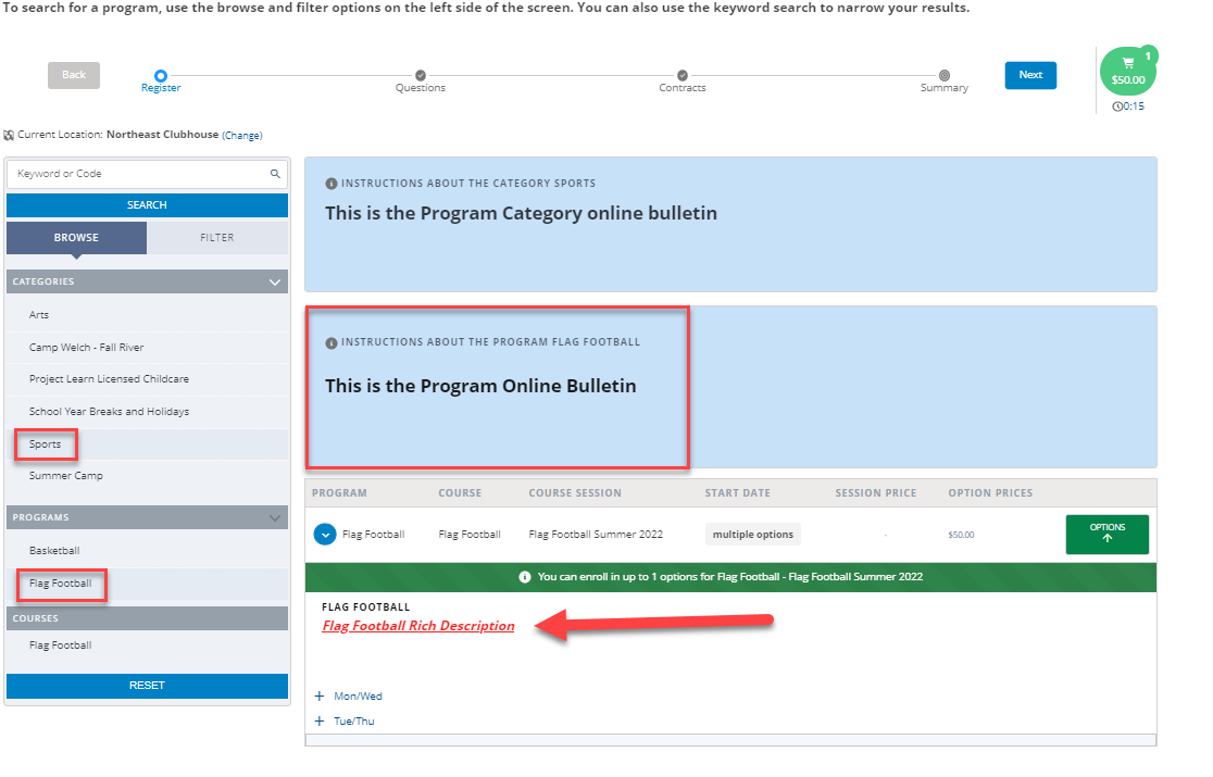 How to build a registered program: Part I – Session, Program Category ...