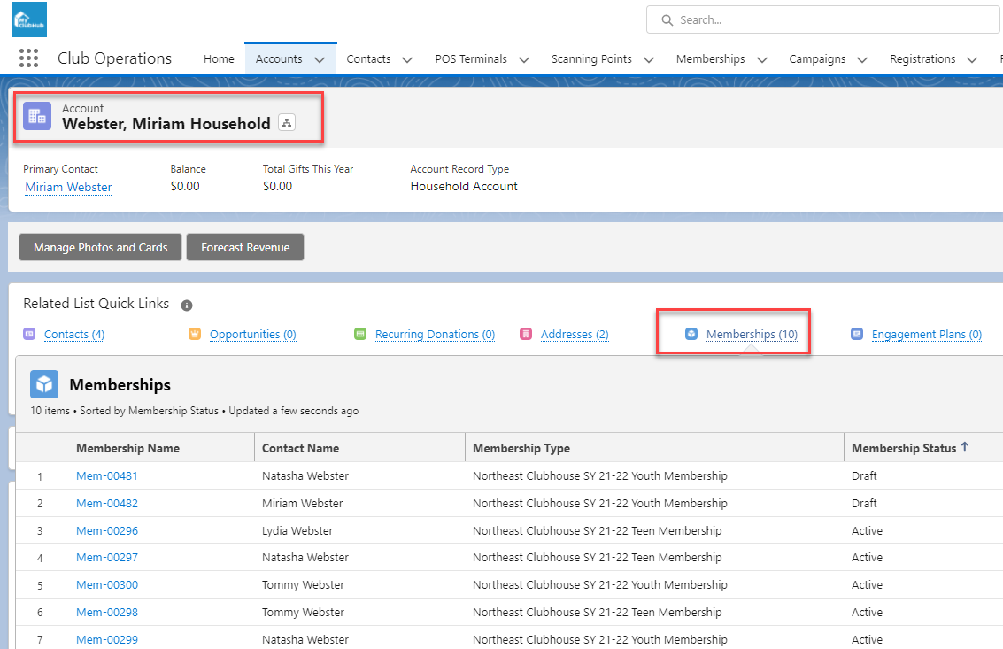 What do the different Membership Statuses mean?