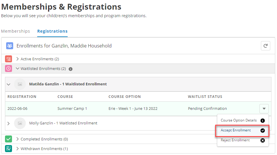 Program Management: Program Waitlist Process