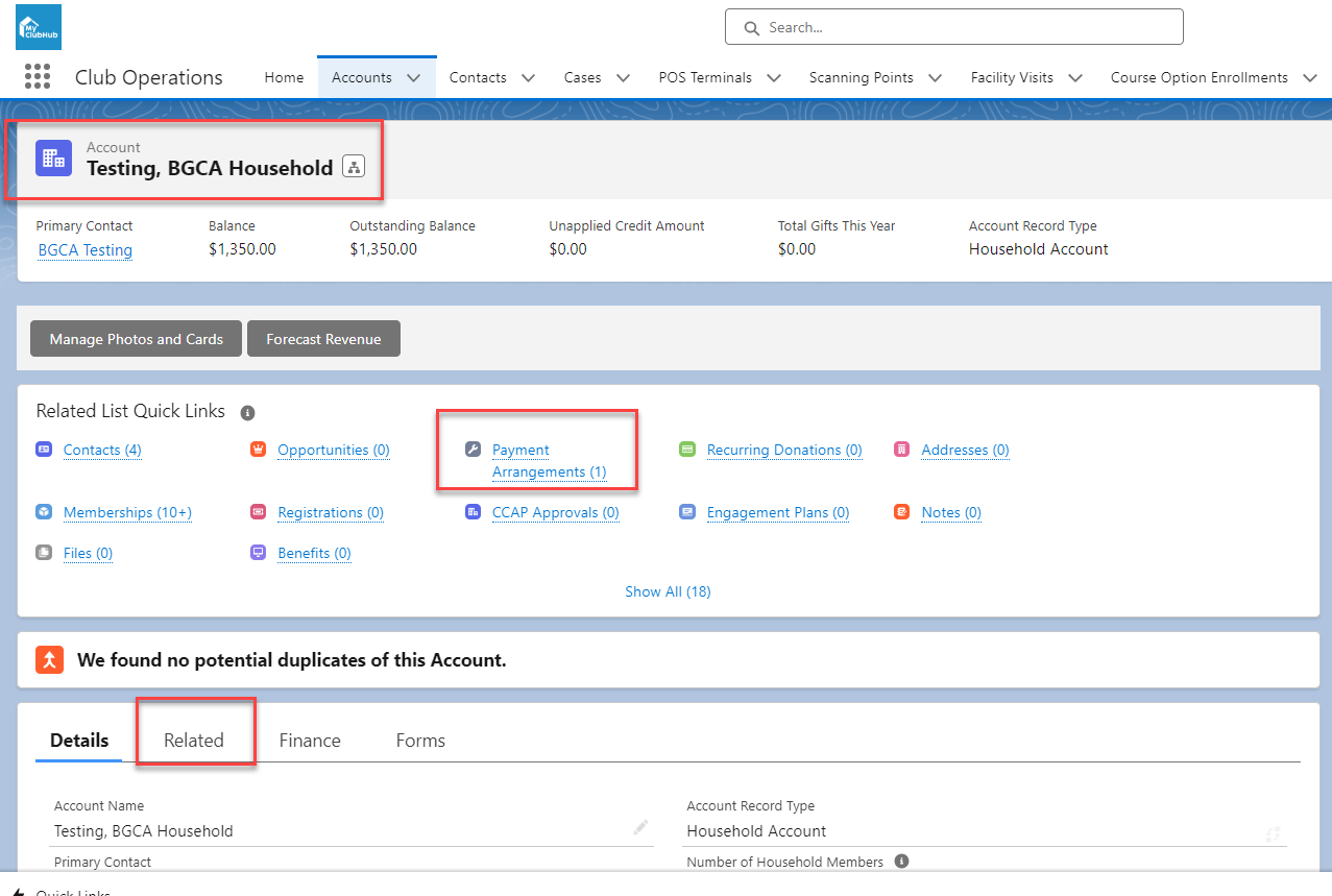 Payment Arrangements