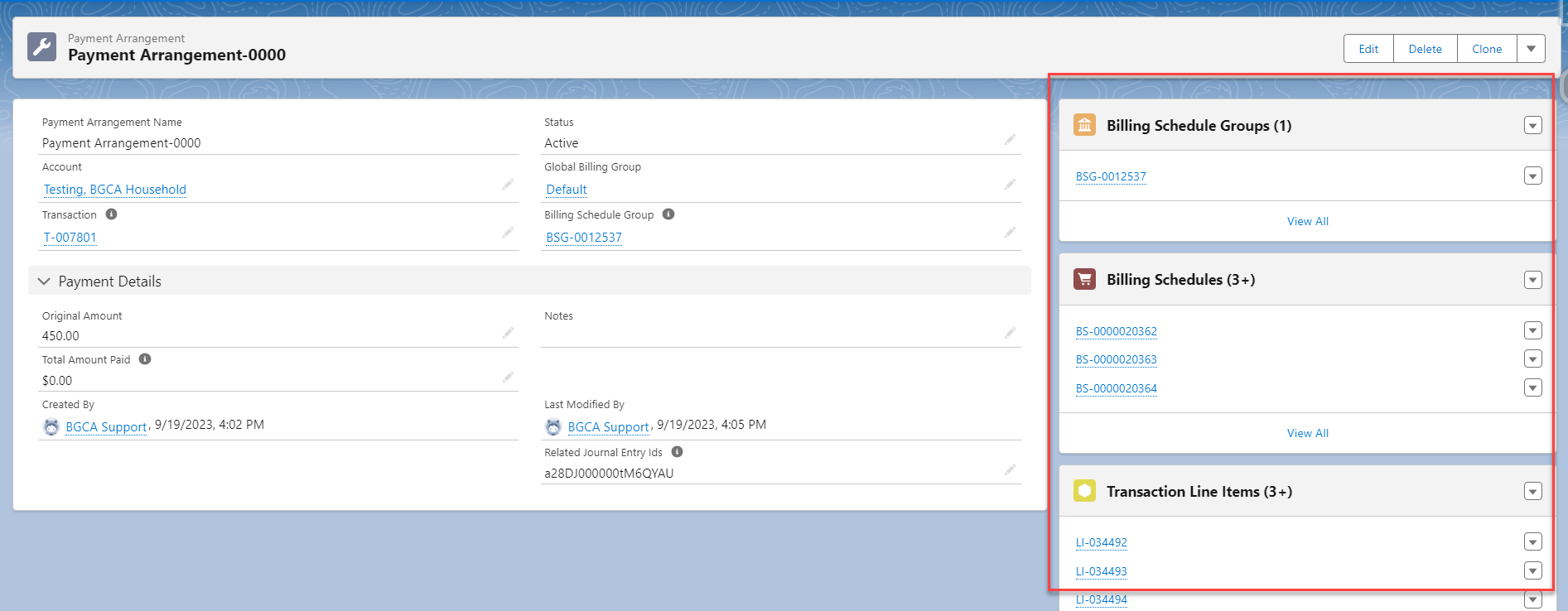 Payment Arrangements
