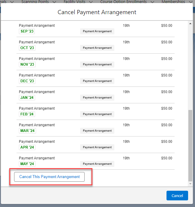 Payment Arrangements