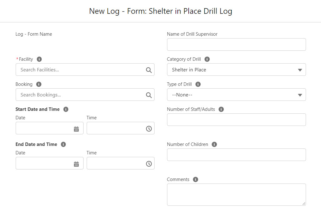 Overview of Log - Forms