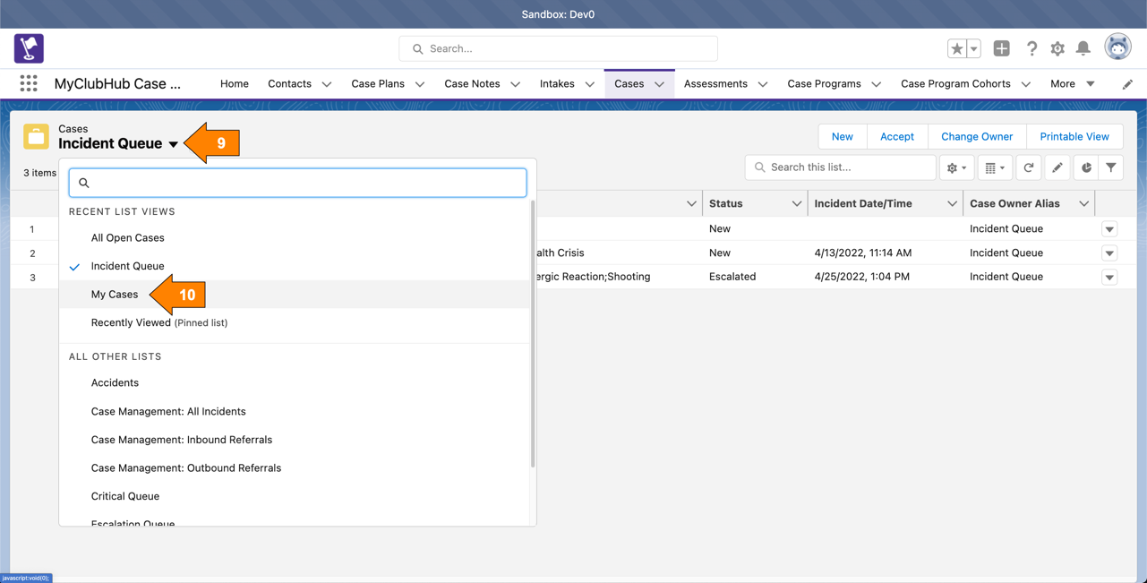 How to Edit an Incident from the Case Queue