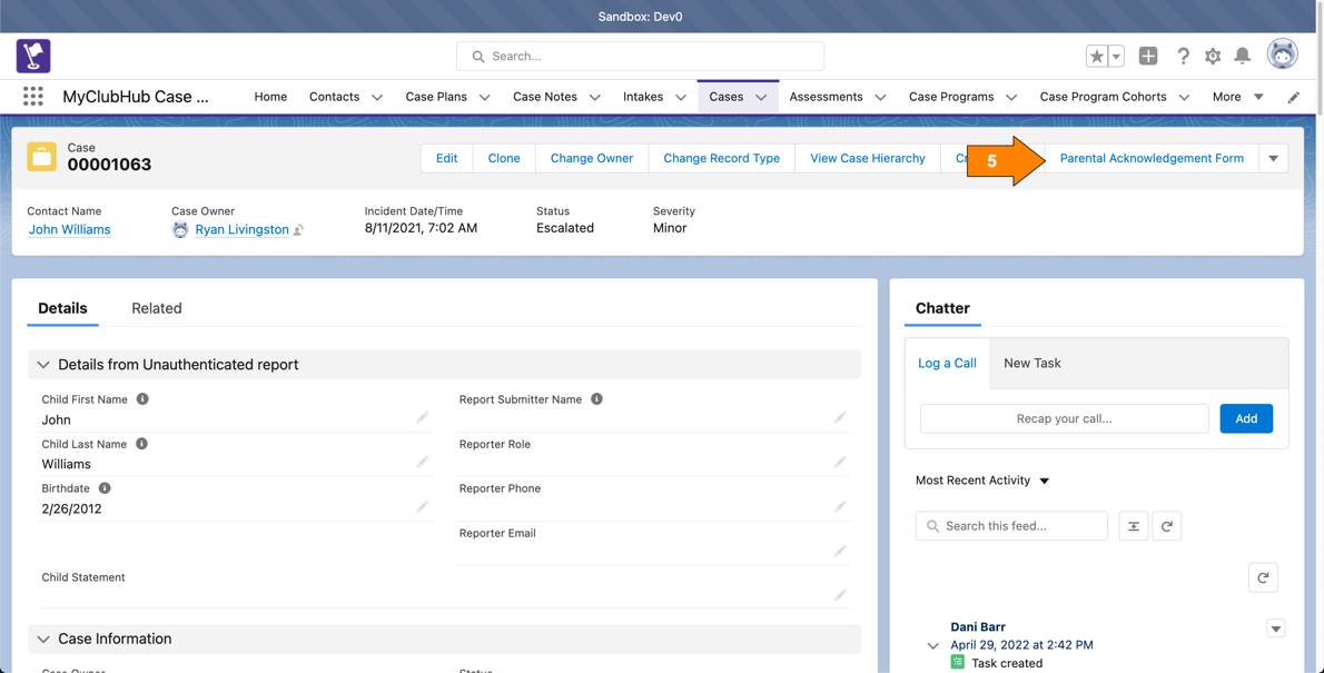 How to Email or Print an Incident Parental Acknowledgement Form