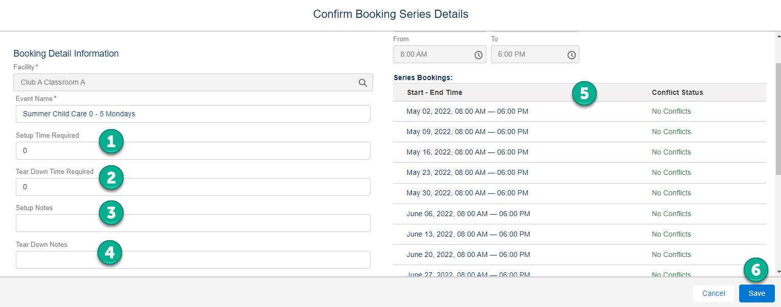 How to create Admin and Maintenance Bookings: From Facilities Search