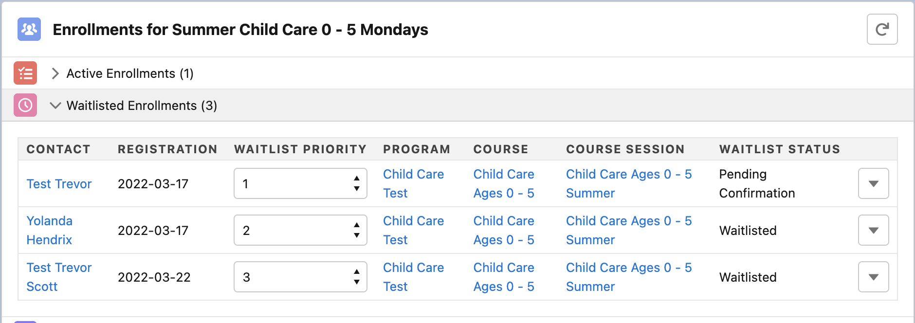 Managing Program Waitlists