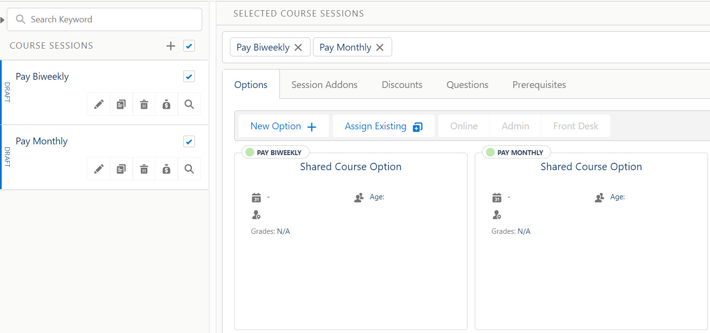 Biweekly and Monthly Billing Setup