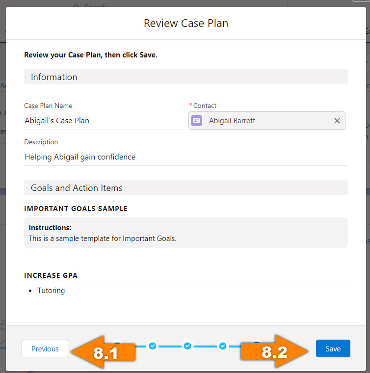 How to Use a Goal Template for a Case Plan