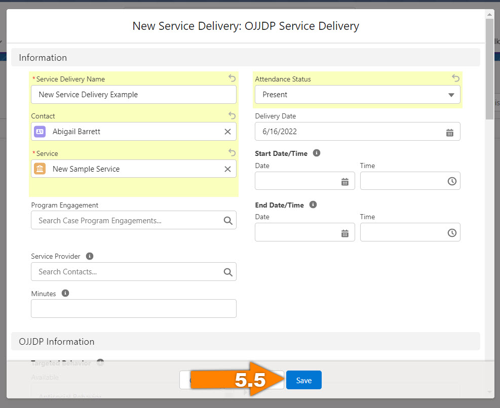 How to Add a Service Delivery