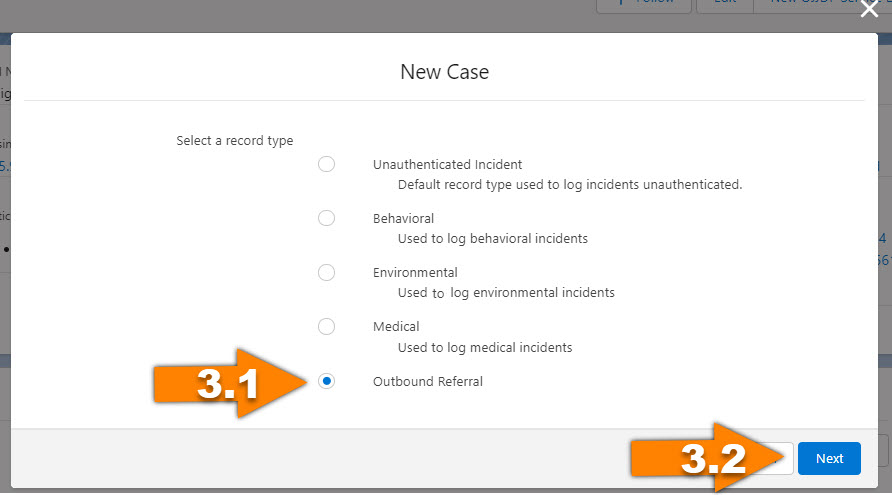 How to Create an Outbound Referral Case