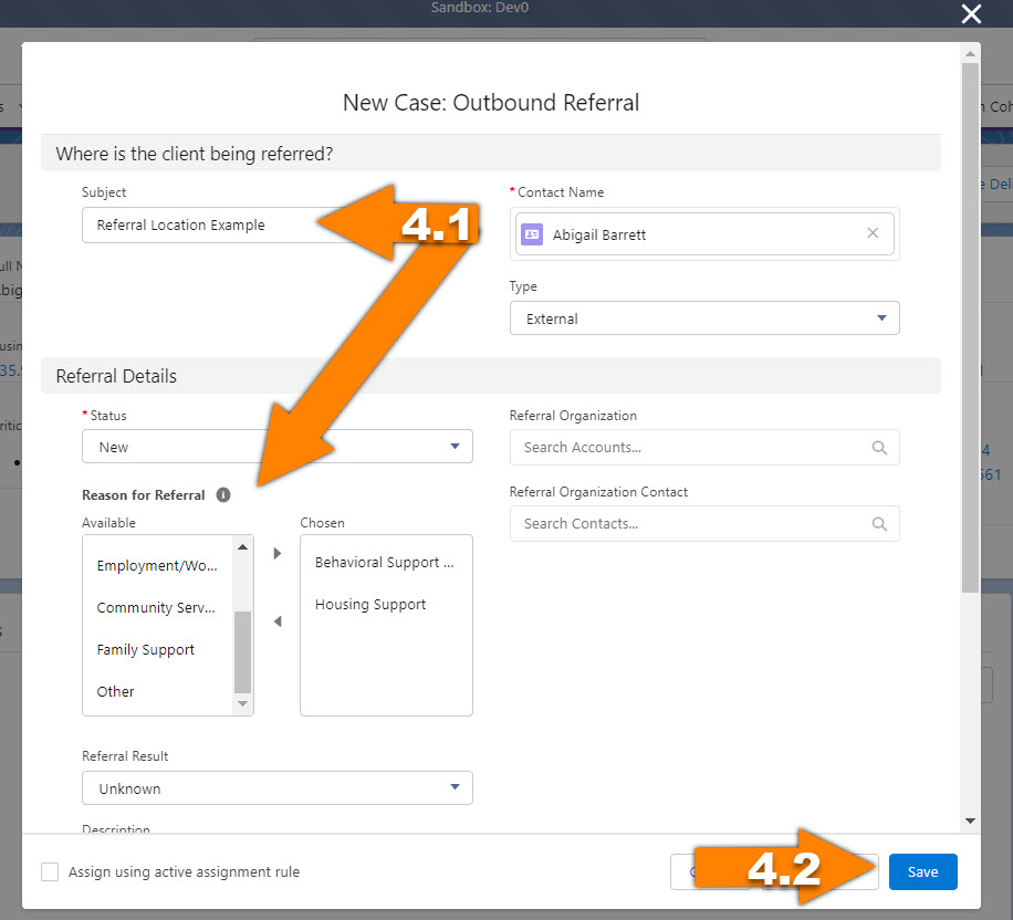 How to Create an Outbound Referral Case