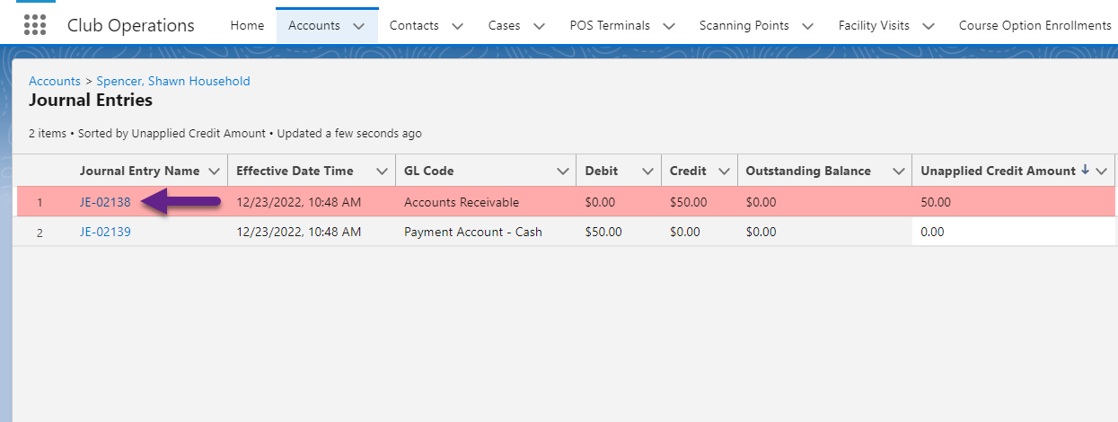 Make Unapplied Credits Available for Billing