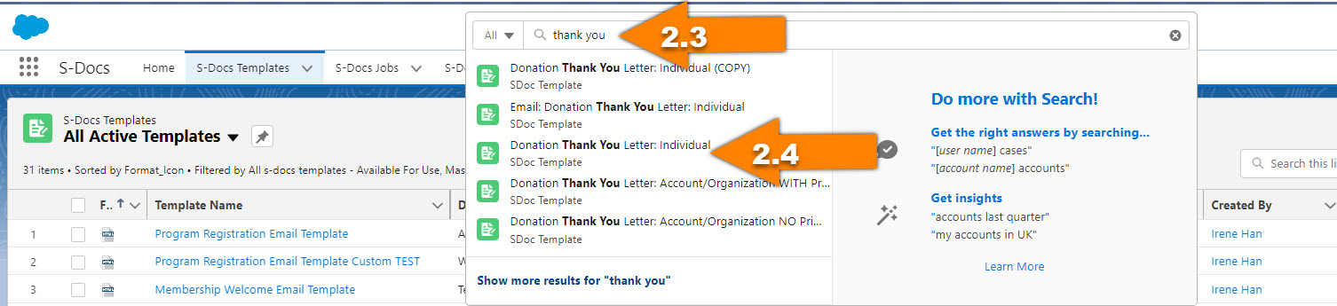 Editing S-Docs Templates