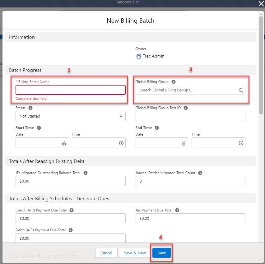 Finance Management - TREC Billing Process Step by Step