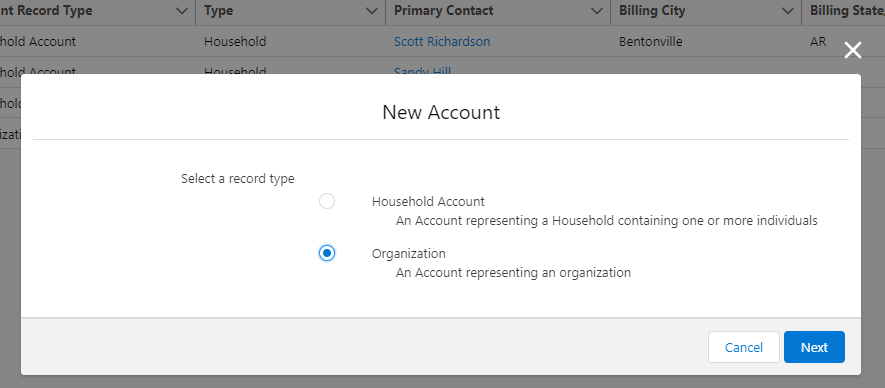 Create an Organization Account