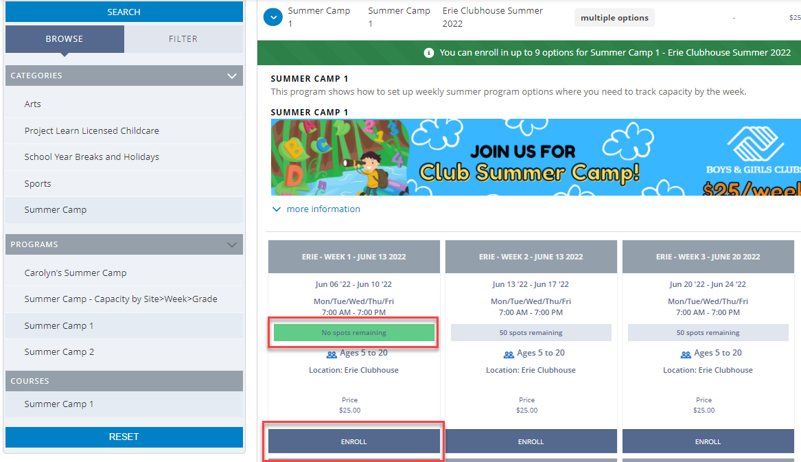 Program Waitlist Process