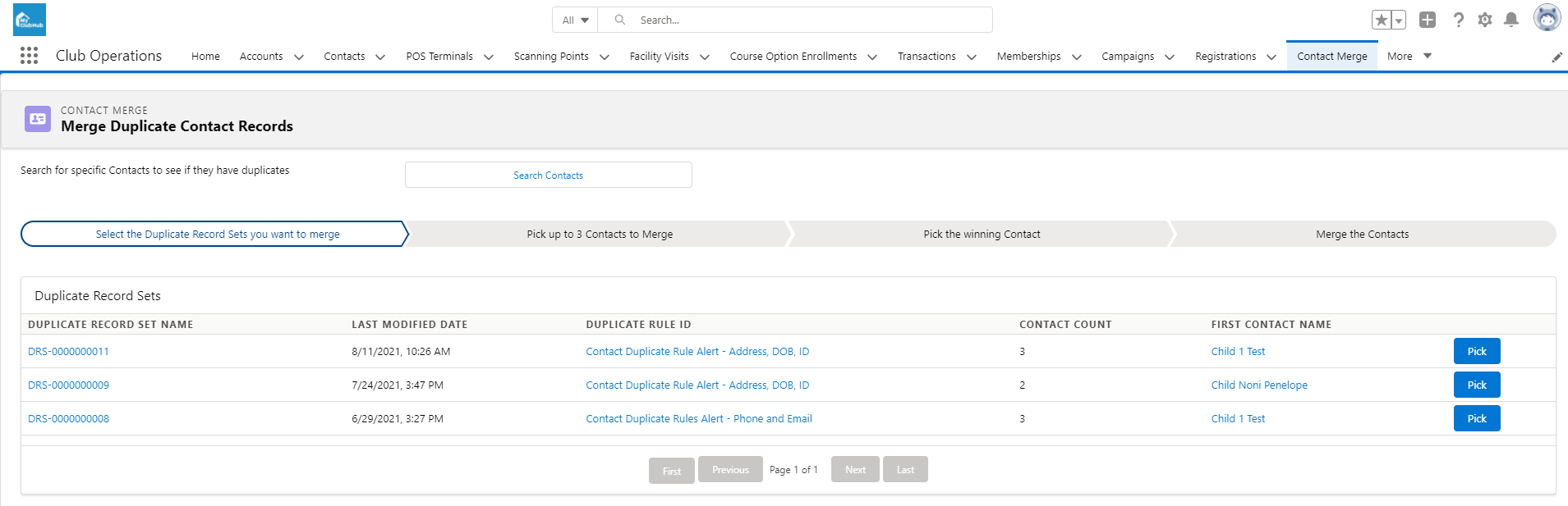 Merging Duplicate Contact Records