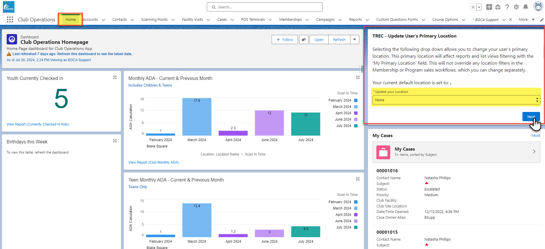 Updating Your User Profile