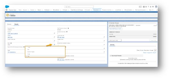 Payment In Progress Transactions