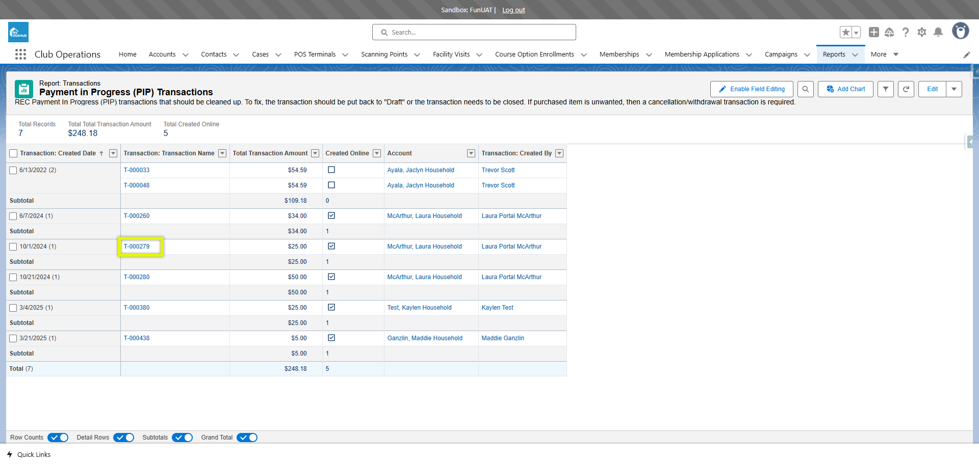Resolving Registered Programs Payment In Progress Transactions